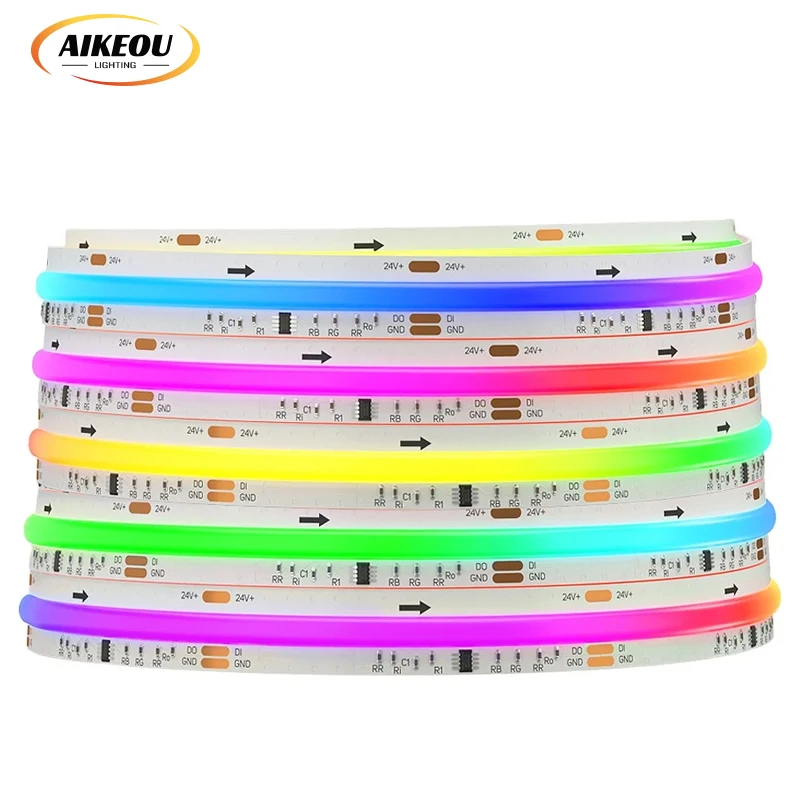 Rgb High Density Uniform Light Chasing Color Dc12v 24v 720 Leds/m 12mm ...