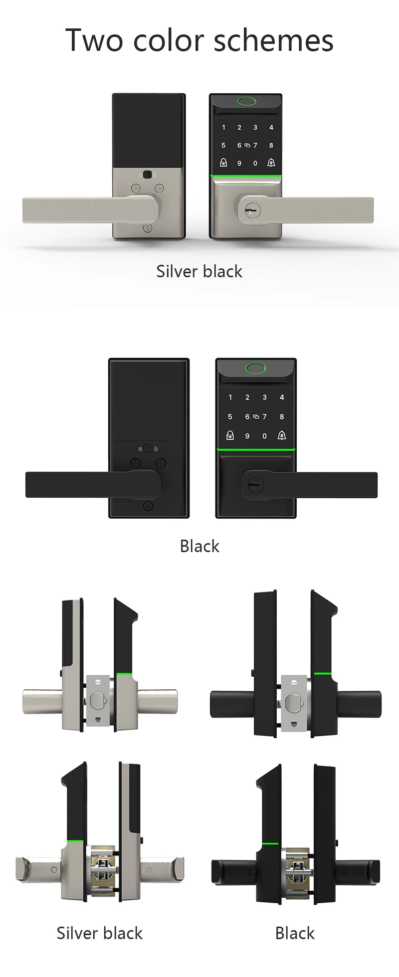 Keyless TTlock Biometric Digital Fingerprint Smart Lock for Home ...