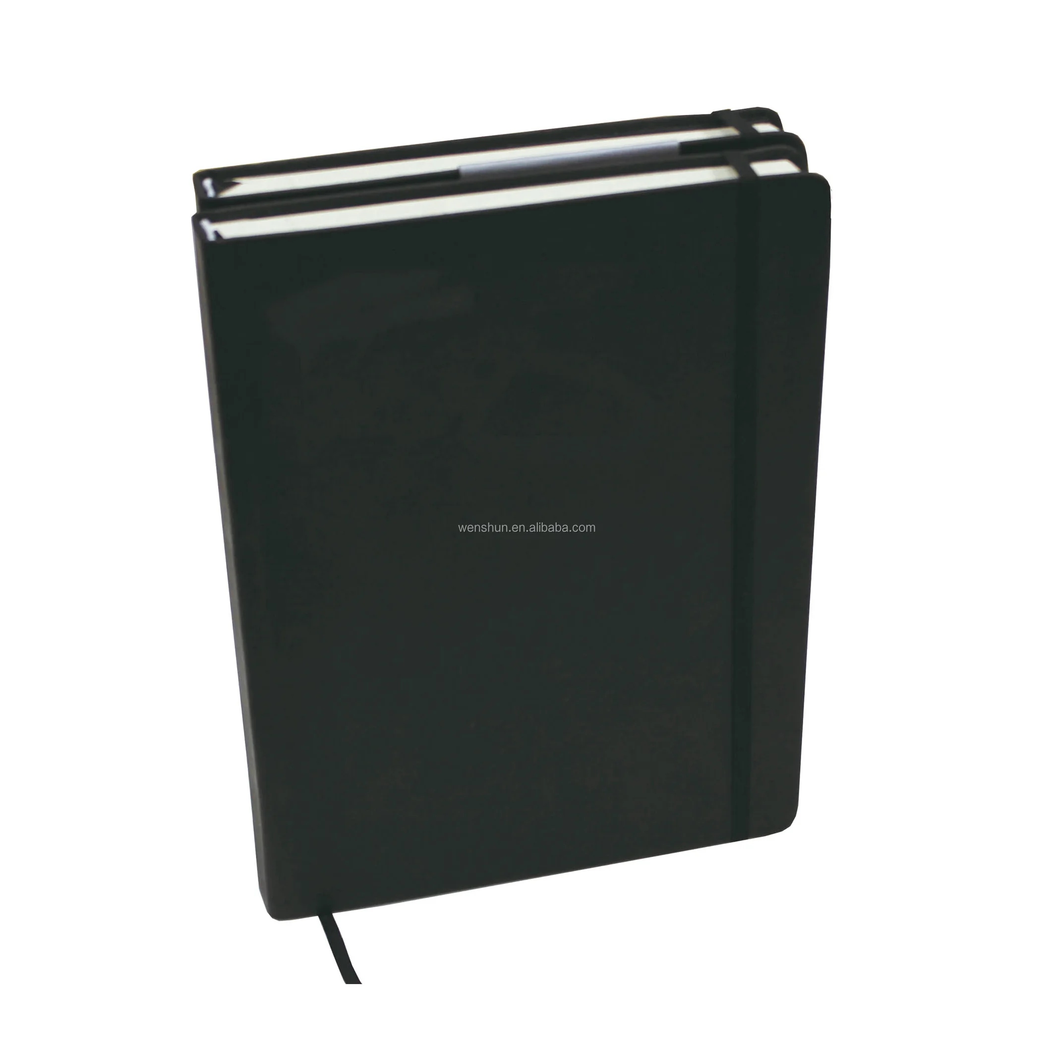 Wholesale A4 A5 A6 Hardcover Black Leather Journal Notebooks With Pen ...