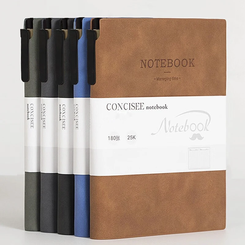 Promotional Business Notebook A6 A5 A4 Size Hardcover Pu Leather ...