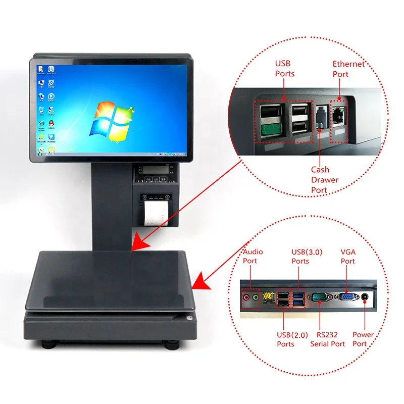 Wholesale Retail Scale For Supermarket Cashier Equipment Pos ...