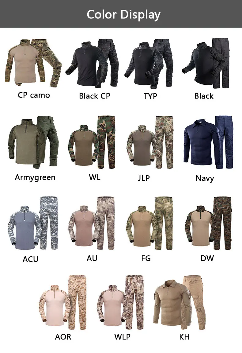 Gaf High Quality Rip-Stop G3 Camouflage Tactical Uniform Combat Fog Suit