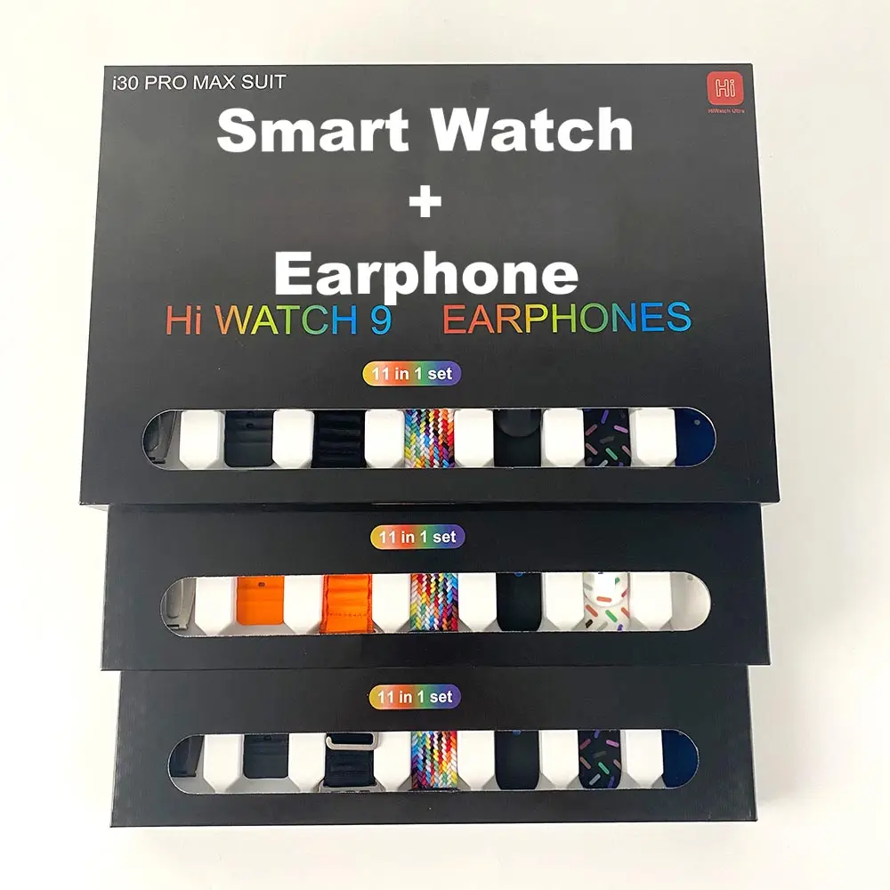 2023 New Arrivals I20 Ultra Max Suit 10 In 1 Set I30 Pro Max Suit Smart Watch 7+4 I20 Ultra Max ...