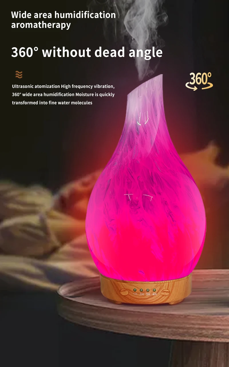 2022 New 3d Oblique 120ml Glass Bottle Diffuser Machine Timing ...