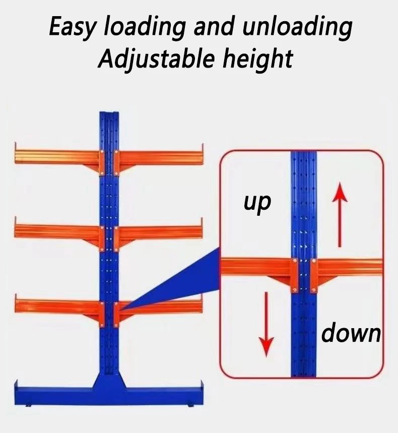 Cantilever Rack Stacking Plate Steel Pipe Car Load 1000kg Steel Rack ...