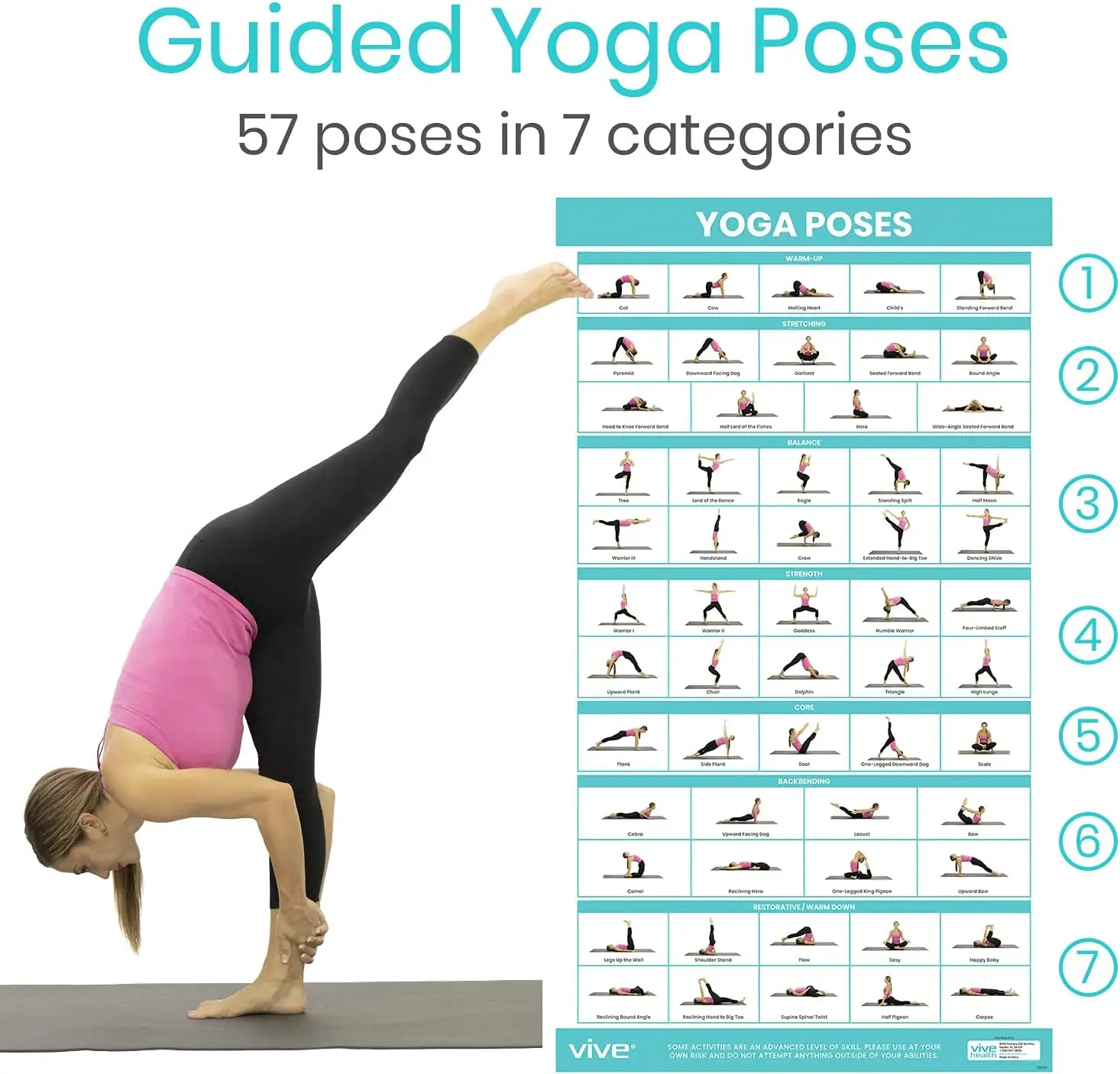 Exercise Workout Poster Dumbbell Suspension Kettlebell Stretch ...