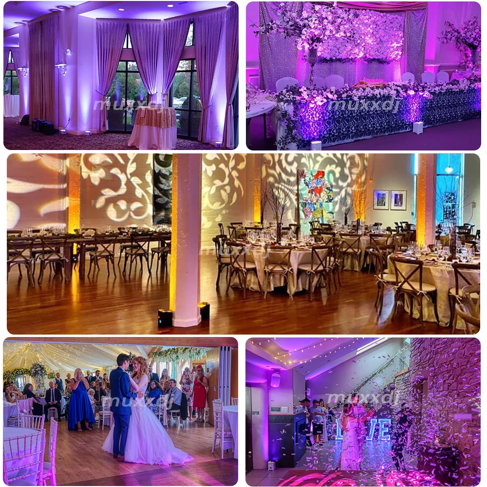 Muxxdj Wireless DMX IR4 Uplights - Perfect for Weddings