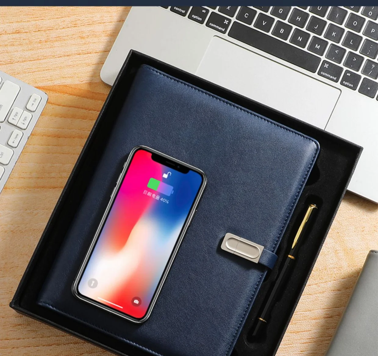 2024 Custom A5 Power Bank Charging Planner Diary Notebook Set