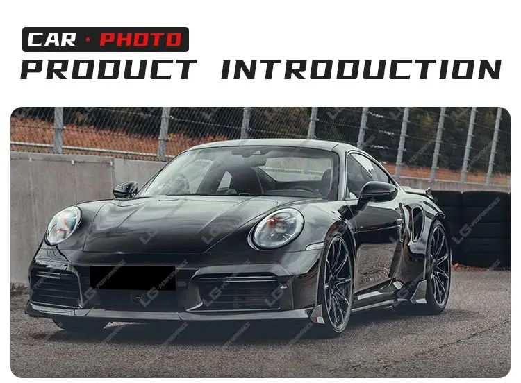 For Porsche 992 Turbo S Upgrade To B Style Body Kits Front Lip Rear Lip ...