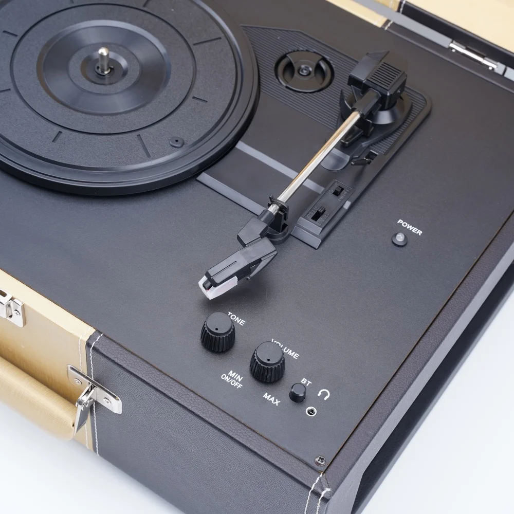 Stereo Speakers Gramophone Hifi High End Turntable 3 Speed Vinyl Record ...