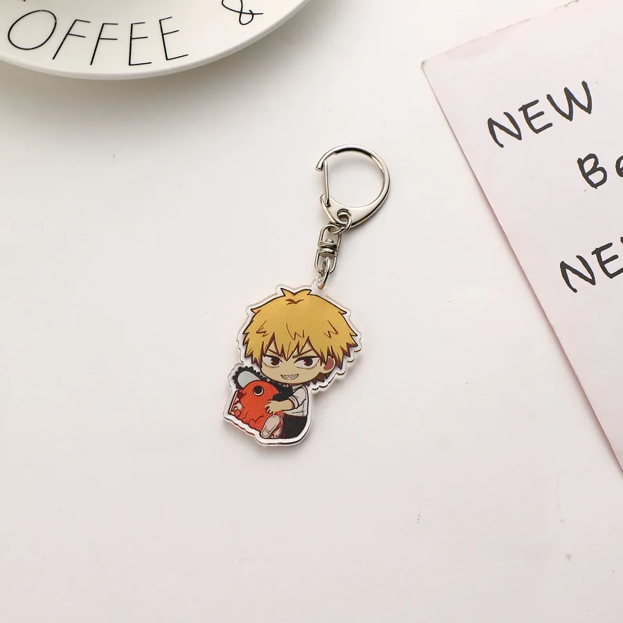 Wholesale Japanese Anime Chainsaw Man Pvc Charms Keychain Plastic ...