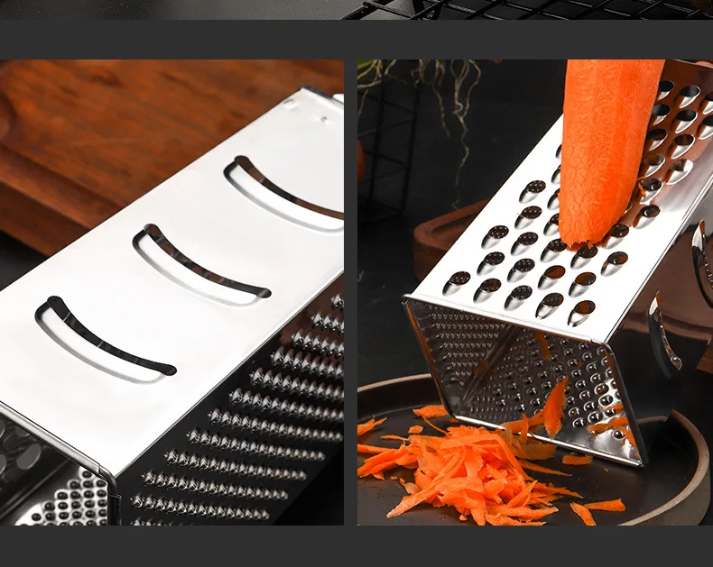 Factory Kitchen Stainless Steel Ginger Grater 4 Sides Vegetable Fruit ...