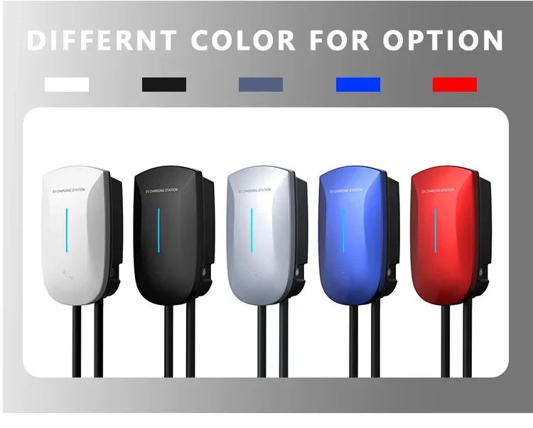 Wallbox Fast Electric Vehicle Ev Charging Station With 5m Charging Type ...