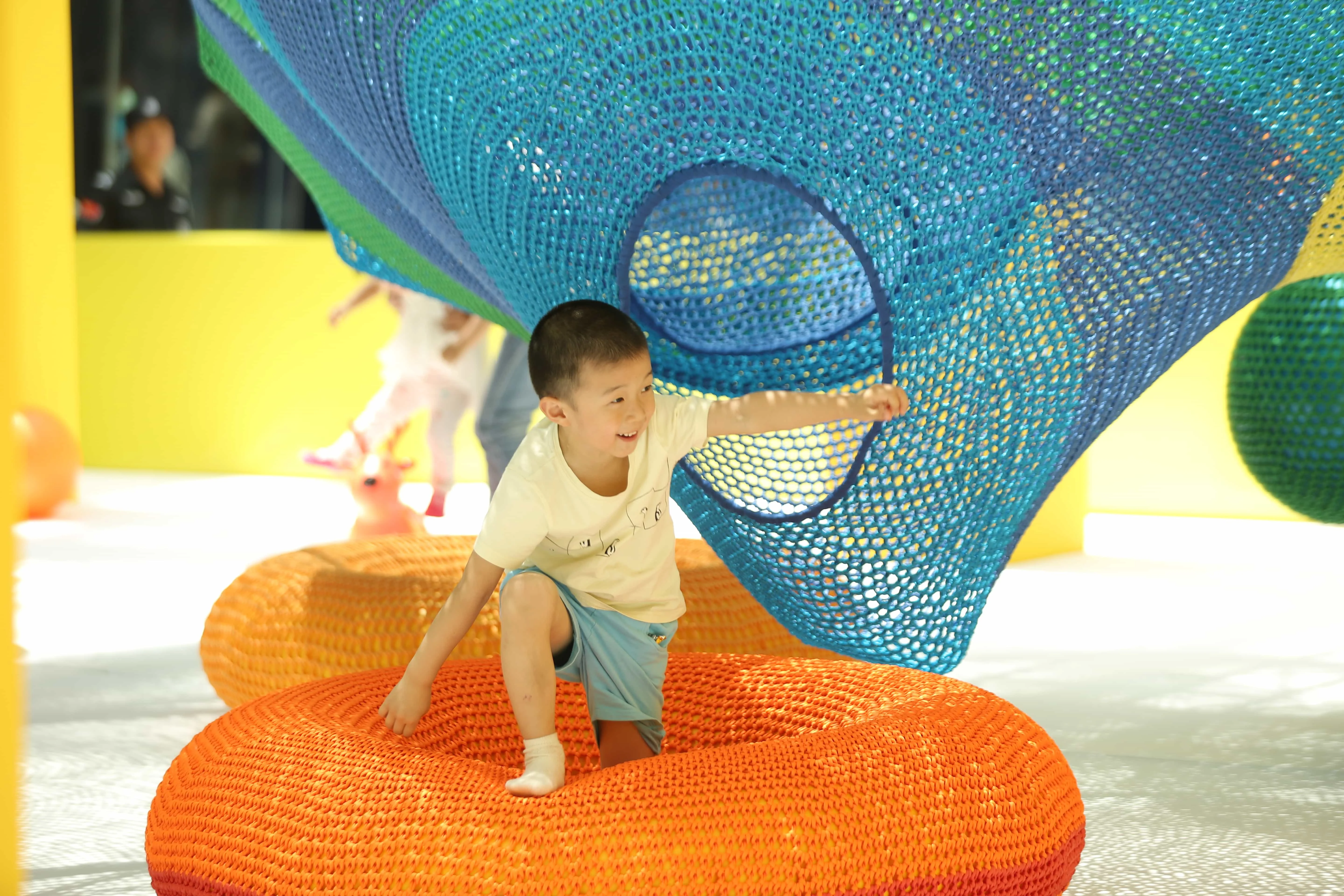 Indoor Crocheted Playground Net for Kids - Yoyo Island