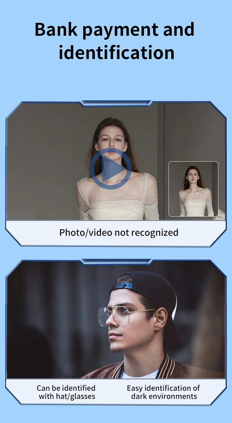 3D Face ID Video Intercom Smart Lock Tuya Wifi Cerradura Inteligente CNC Aluminum Alloy Keyless ...