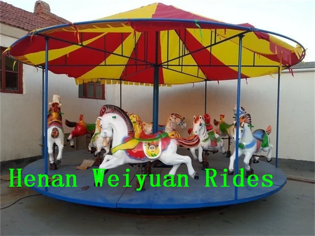 Swing Backyard Portable Amusement Park Ride Small Merry Go Round Kids ...