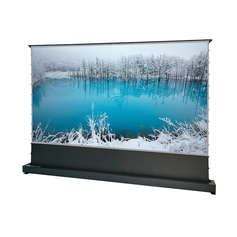 100inch Portable Floor Pull Up Electric Projector Screen Floor Rising ...