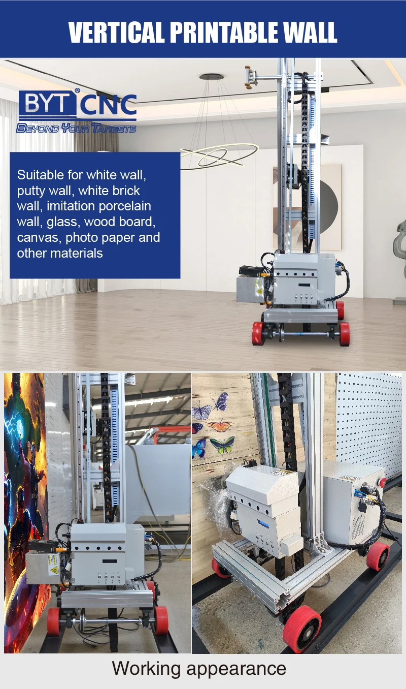 3000mm Height Vertical Wall Printer - UV 3D Inkjet Machine for Direct ...