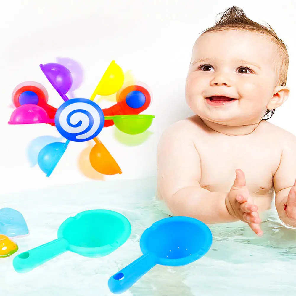 Educational Bathroom Toddlers Interactive Playing Color Windmill ...
