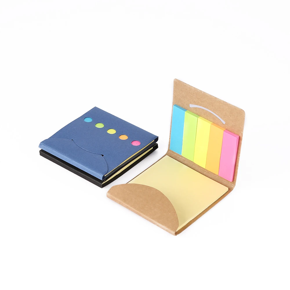 Promotional Foldable Design 5 Colors 25 Sheets Sticky Note Pad Cute ...