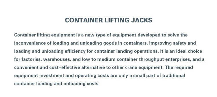30 Tons Container Hydraulic Cylinder Lifting Hoist System Shipping ...