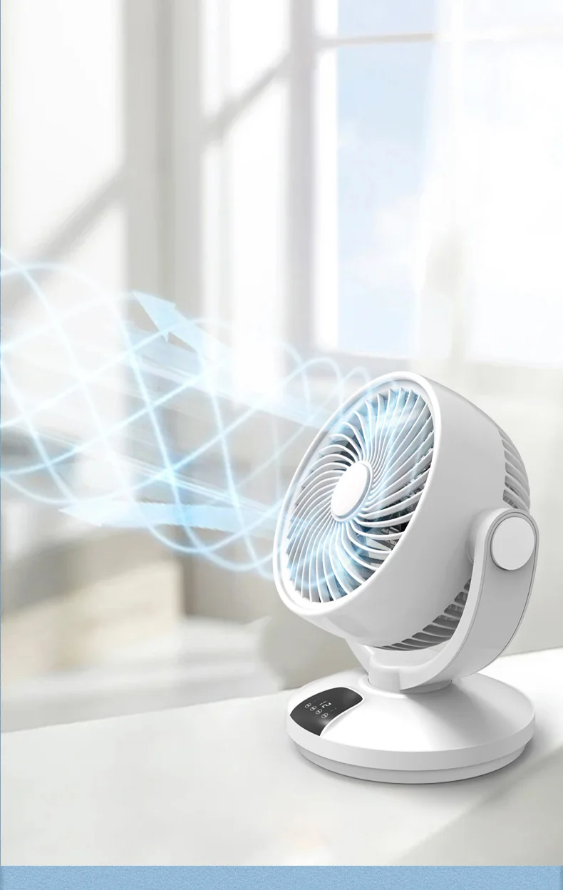 Custom Smart Remote Control Desktop Fan Office Home Cycle Mini Portable ...