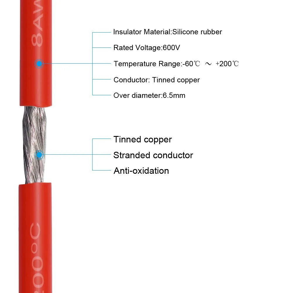 600v Ccc Ce Standard Tinned Copper Insulated Silicone Electrical Power ...