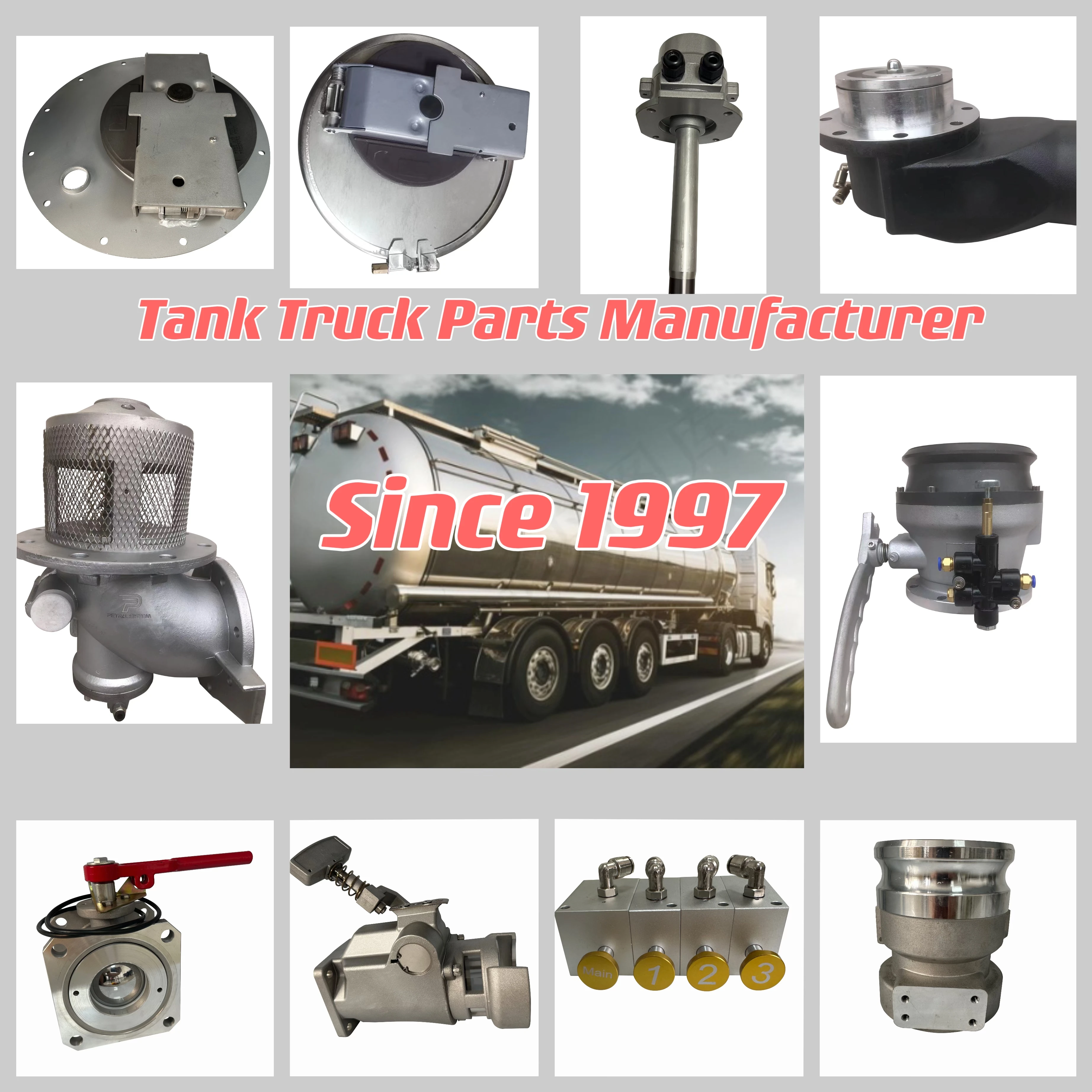 Fuel Tank Truck Aluminum 4 Inch Vapor Recovery Valve Quick Coupling ...