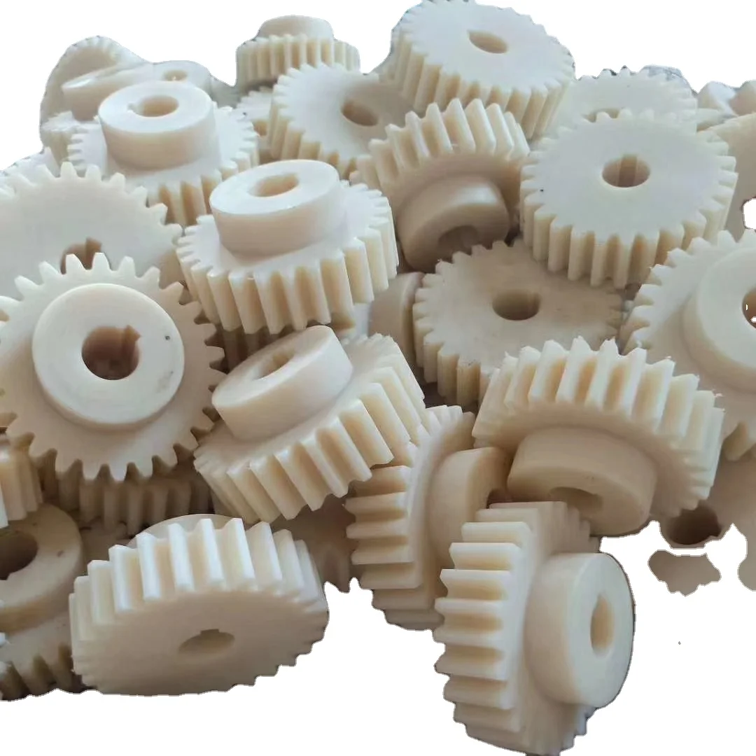 Custom Cnc Machining Nylon Pom Gear Wheel Small Spur Plastic Gear - Buy ...