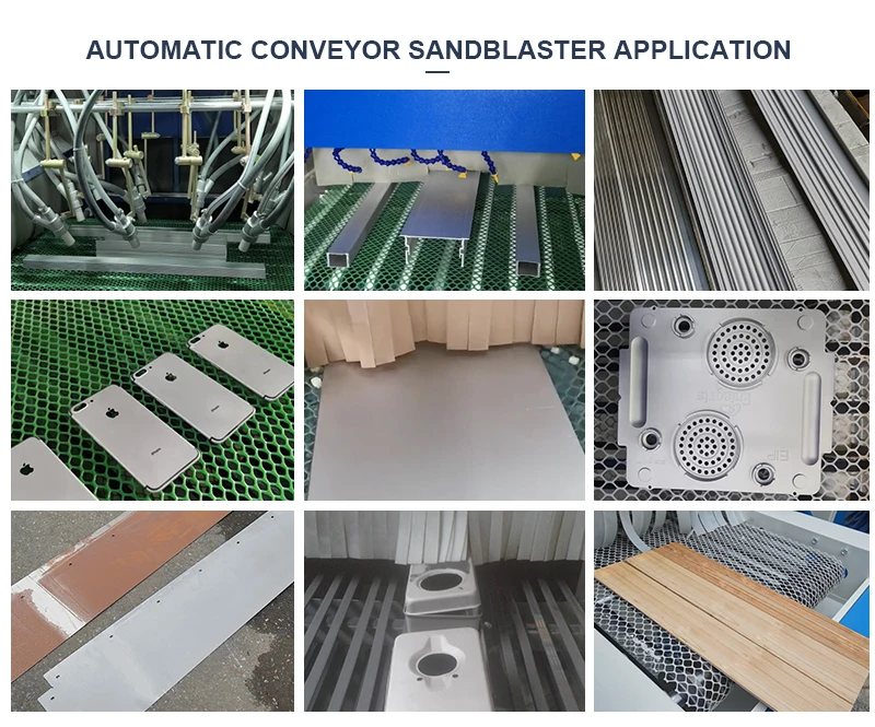 Automated Sandblaster Sand Blasting Machine With Inline Conveyor - Buy ...