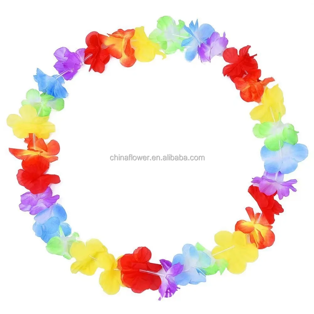 Party Decoration Hanging Leis - 1m Long Artificial Silk Flower Wreaths