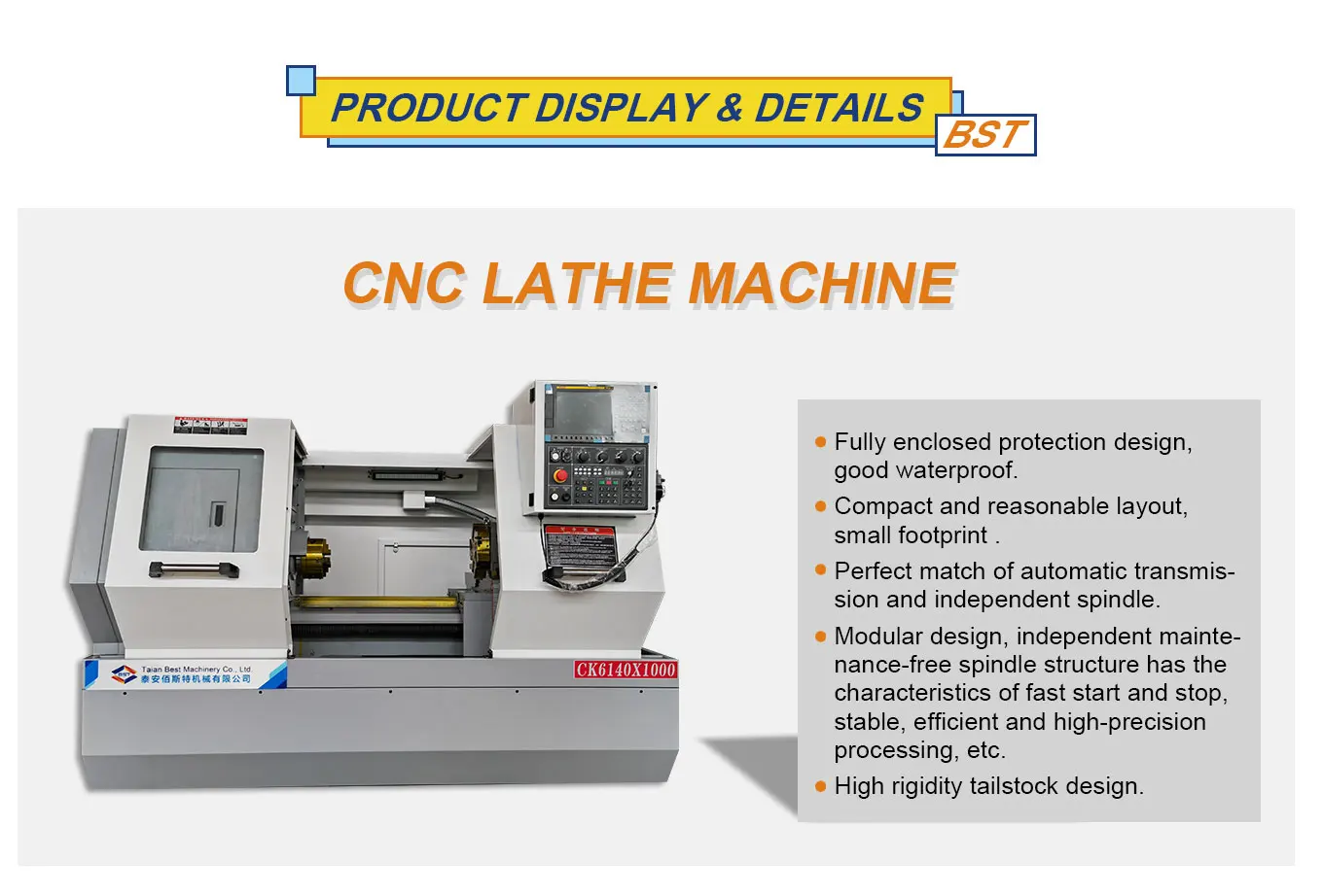 CK6140 CNC Lathe Turning Machine - High Precision & Efficiency