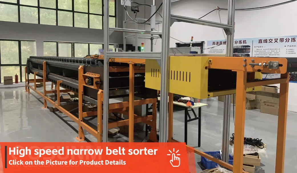 2025 New Convey High-Speed Cross Belt Express Parcel Sorter Stainless ...