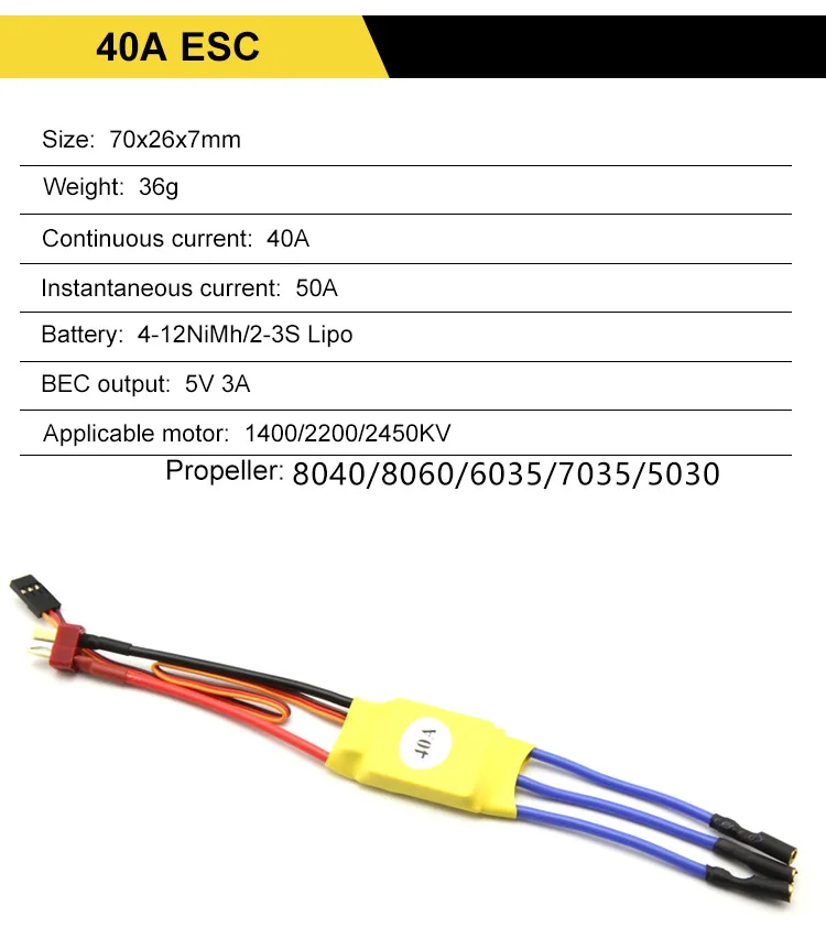 XXD Brushless ESC - Efficient Motor Speed Controllers