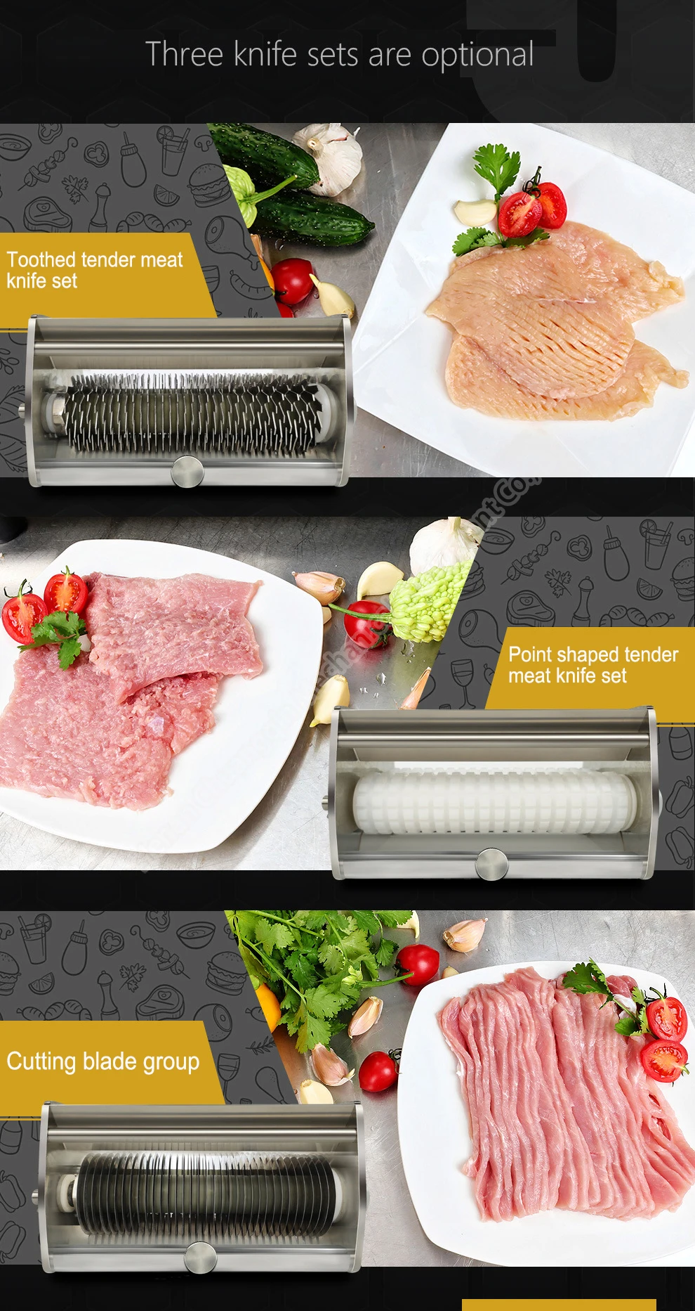 Heavy Duty Powerful Electric Meat Grinder Machine For Tenderizing Meat ...