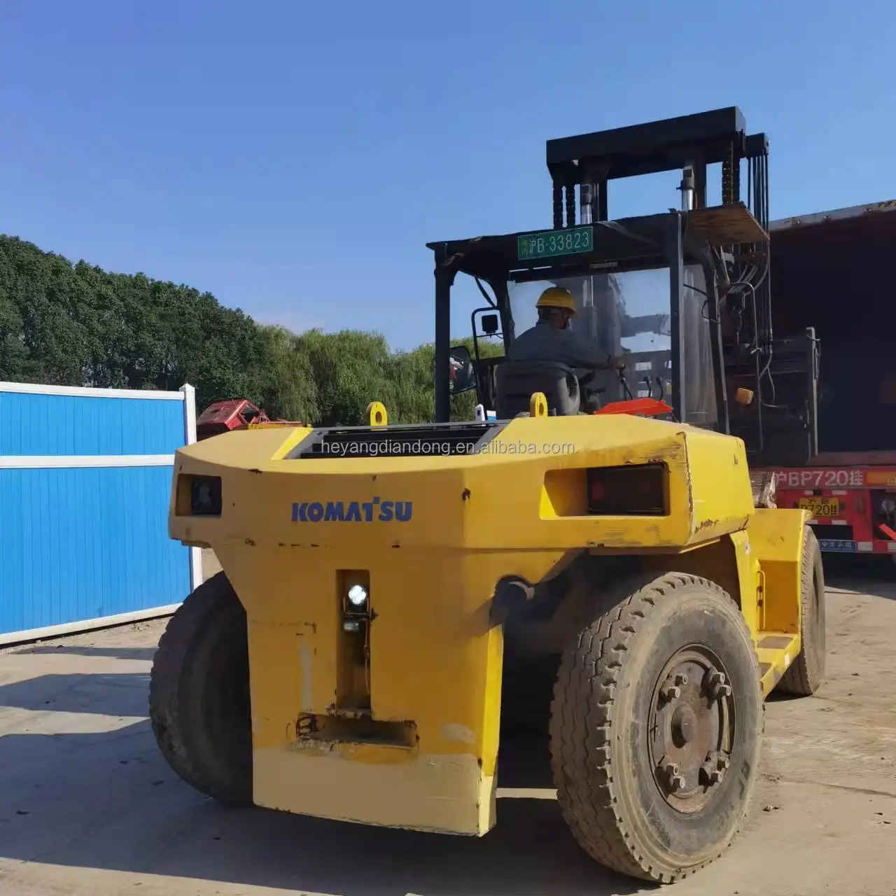 16ton Japan Used Diesel Transporting Forklift Komatsu Telehandler ...