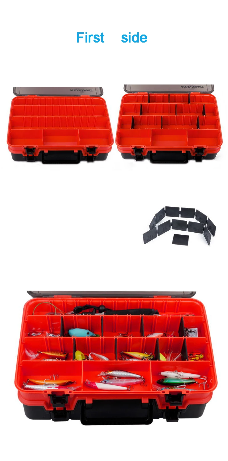 Fjord Fishing Tackle Box Large Capacity 387x280x120mm Lure Boxes ...