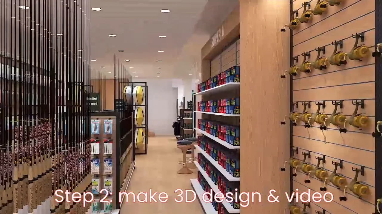 Fishing Rod Rack Custom Design Fishing Tackle Store Display Fixture ...