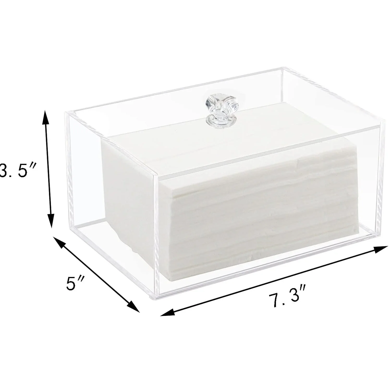 Acrylic Dryer Sheet Holder,Clear Dryer Sheets Box Container For Laundry ...