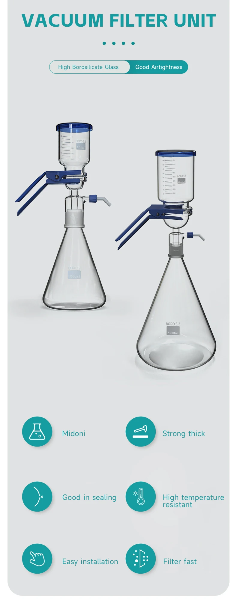Sistema De Filtración Al Vacío Hplc,Unidad De Soporte Para Todos Los ...