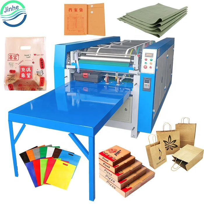 Industrial pizza box paper bag printer for non woven flexo plastic bag ...