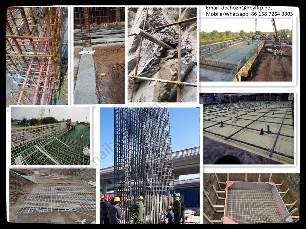 GFRP Rebar (Fiber Glass Resin Reinforced Threaded Rebar) with Bending ...