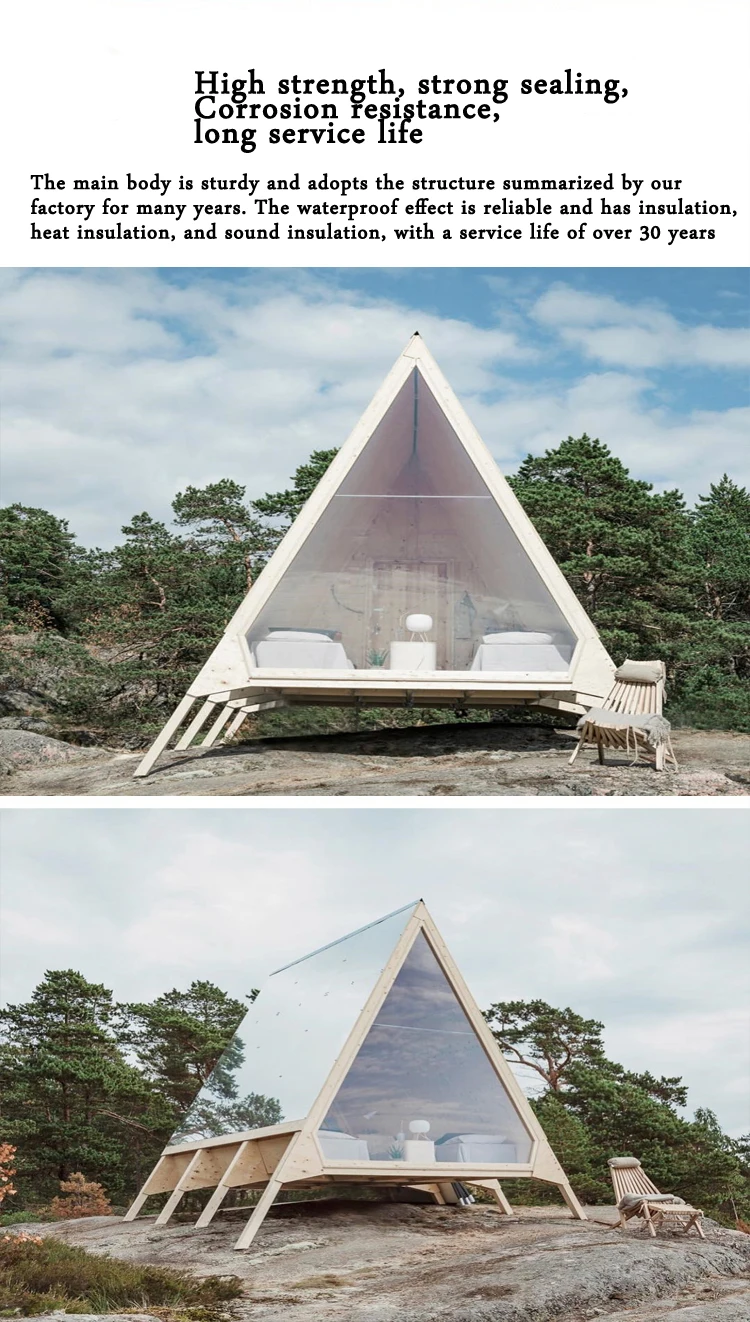 Custom Modular Residential Camping Bungalows,Triangular Houses,Boutique ...