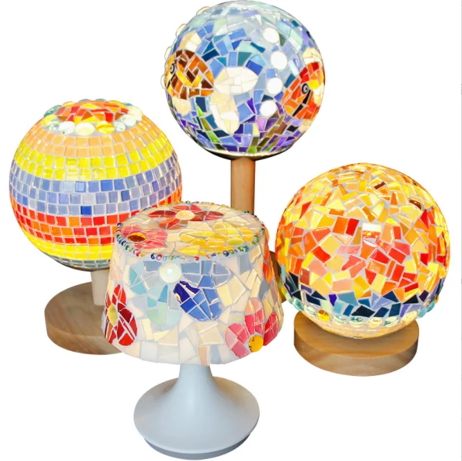 Make Your Own Mosaic Night Light Kit DIY Mosaic lamp Arts & Craft Kit ...
