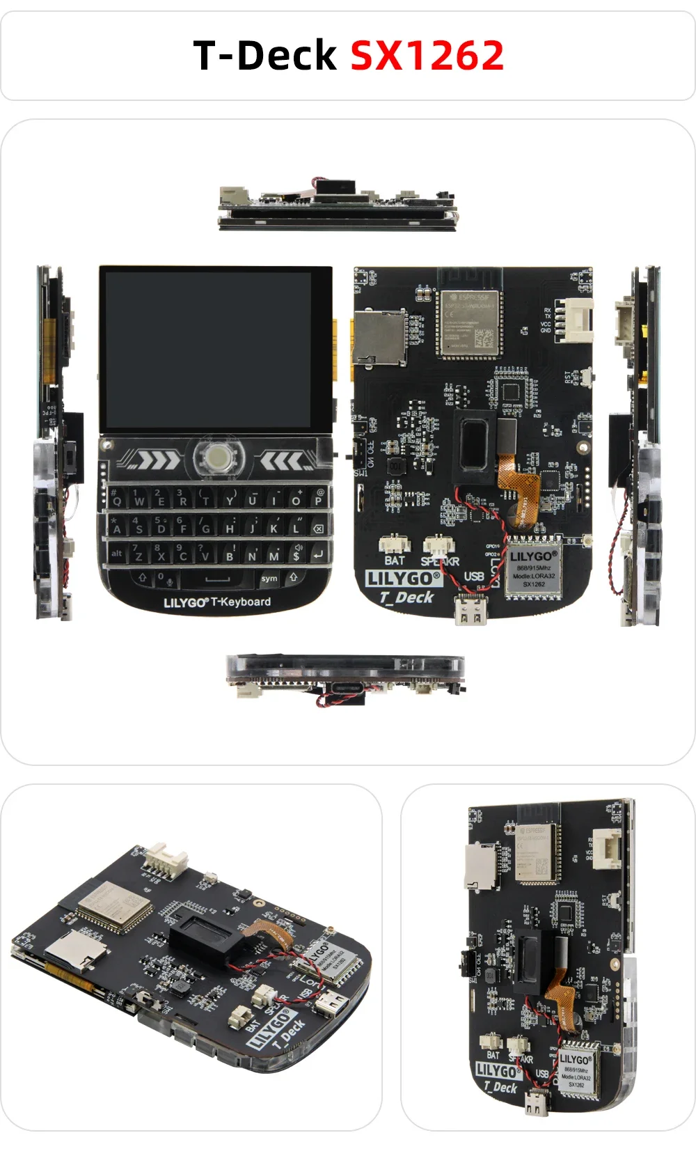 T-deck ESP32-S3 Lora Module - Long Range Wifi Development Board