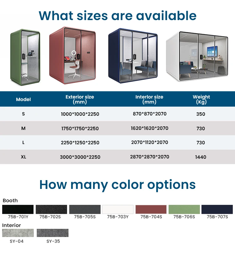 Office Pod Prefabricated - Soundproof & Movable Solutions