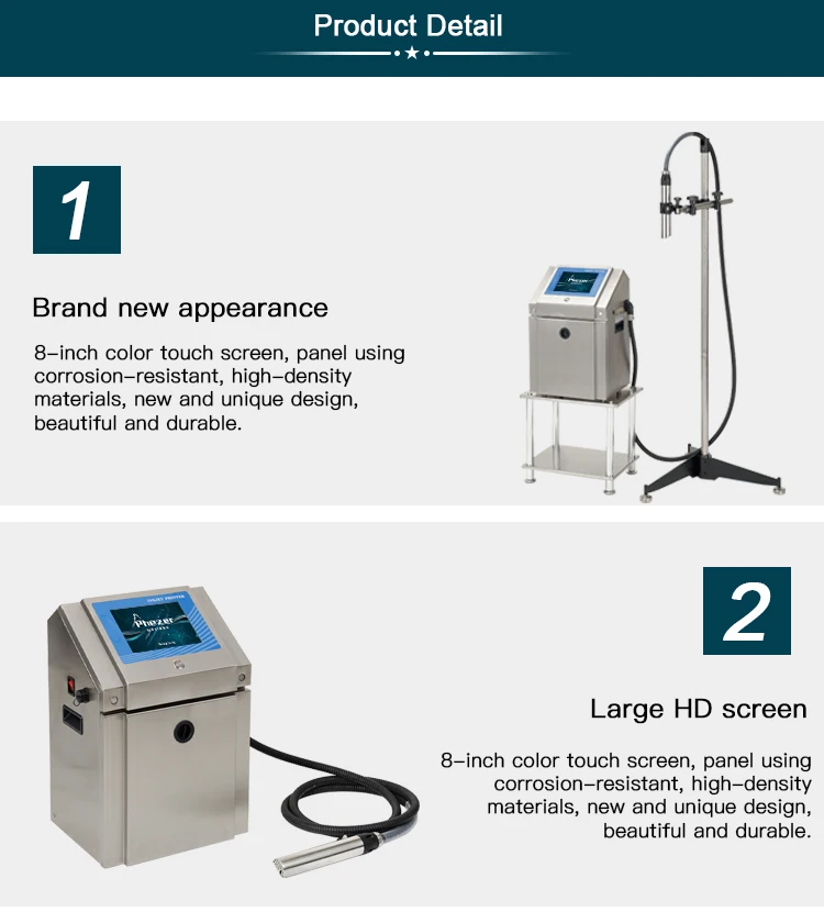 CIJ Printer - Continuous Inkjet Dot Jet Printer for Multicolor Printing ...