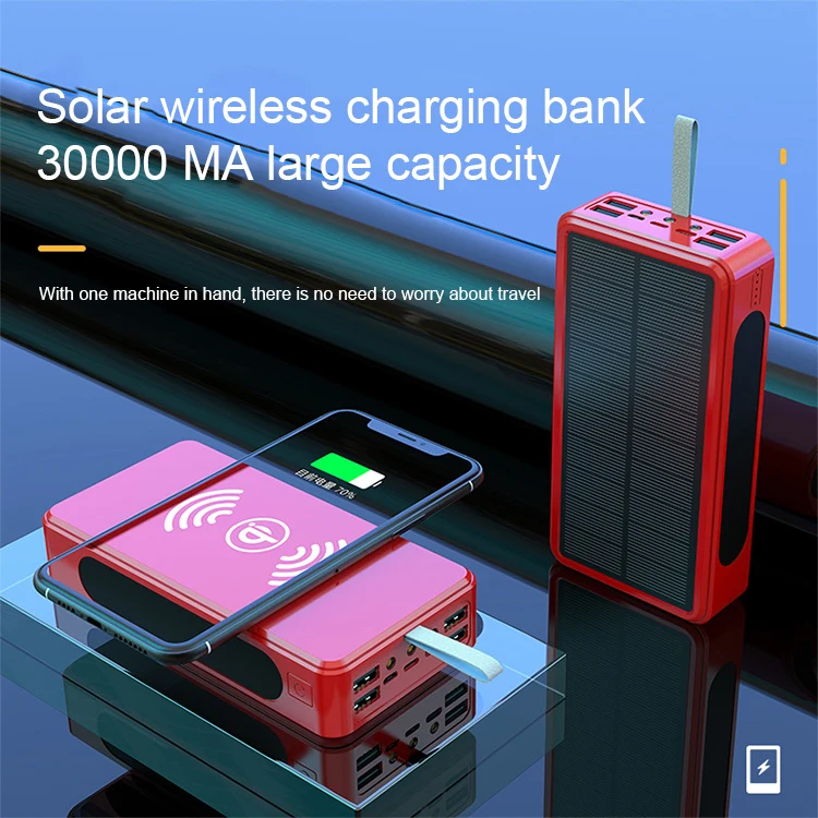 Optimized Detail Design Power Bank Panel Solar Wireless Outdoor Mobile ...