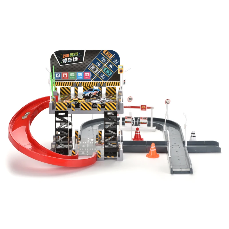 Car Parking Lot Toy Adventure Race Track Electronic Educational Kids ...