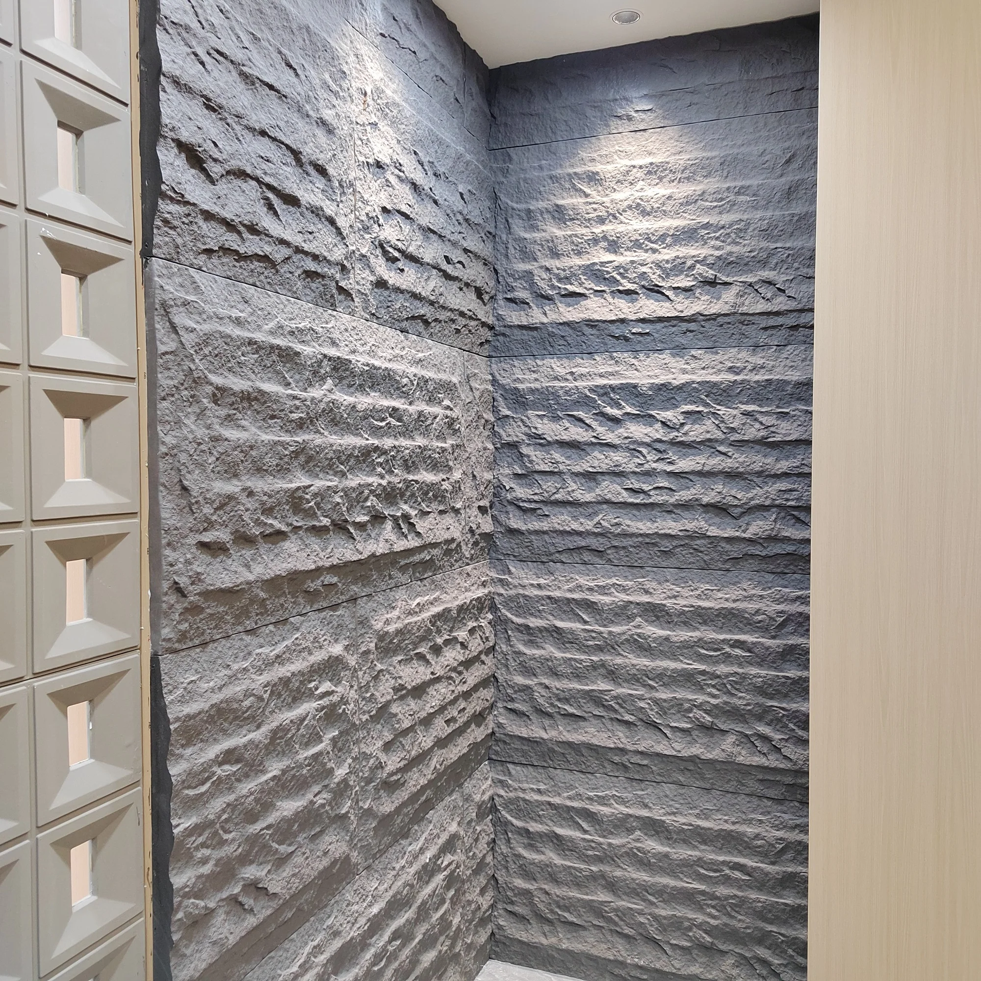 Wall Panel Lightweight Faux Stone Artificial Culture Pu Stone Wall Panel For Exterior Wall Pu ...